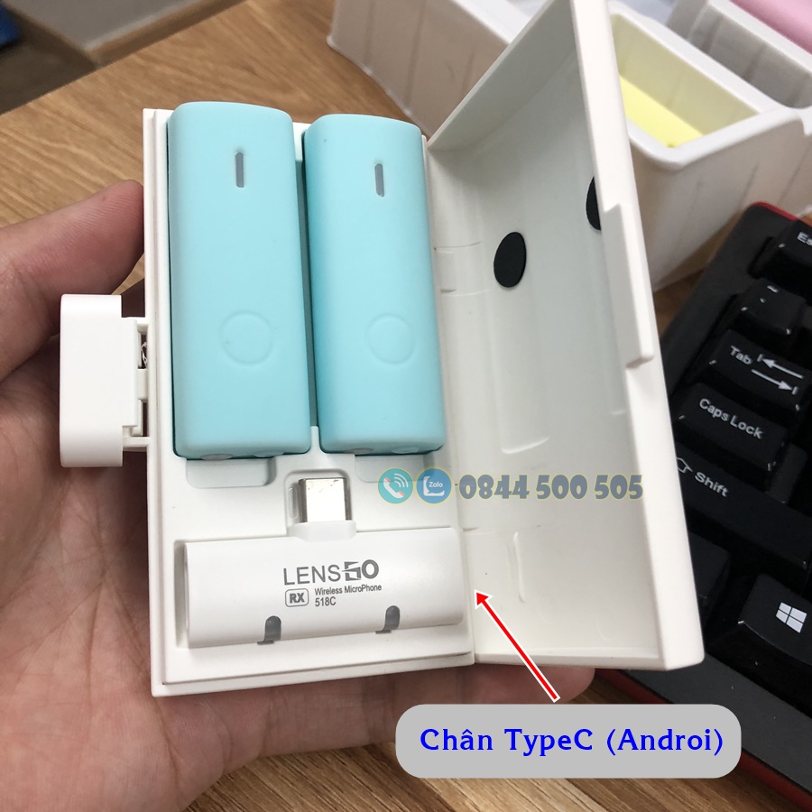 Micro Thu Âm LensGo LWM-518C (Chân Type-C)