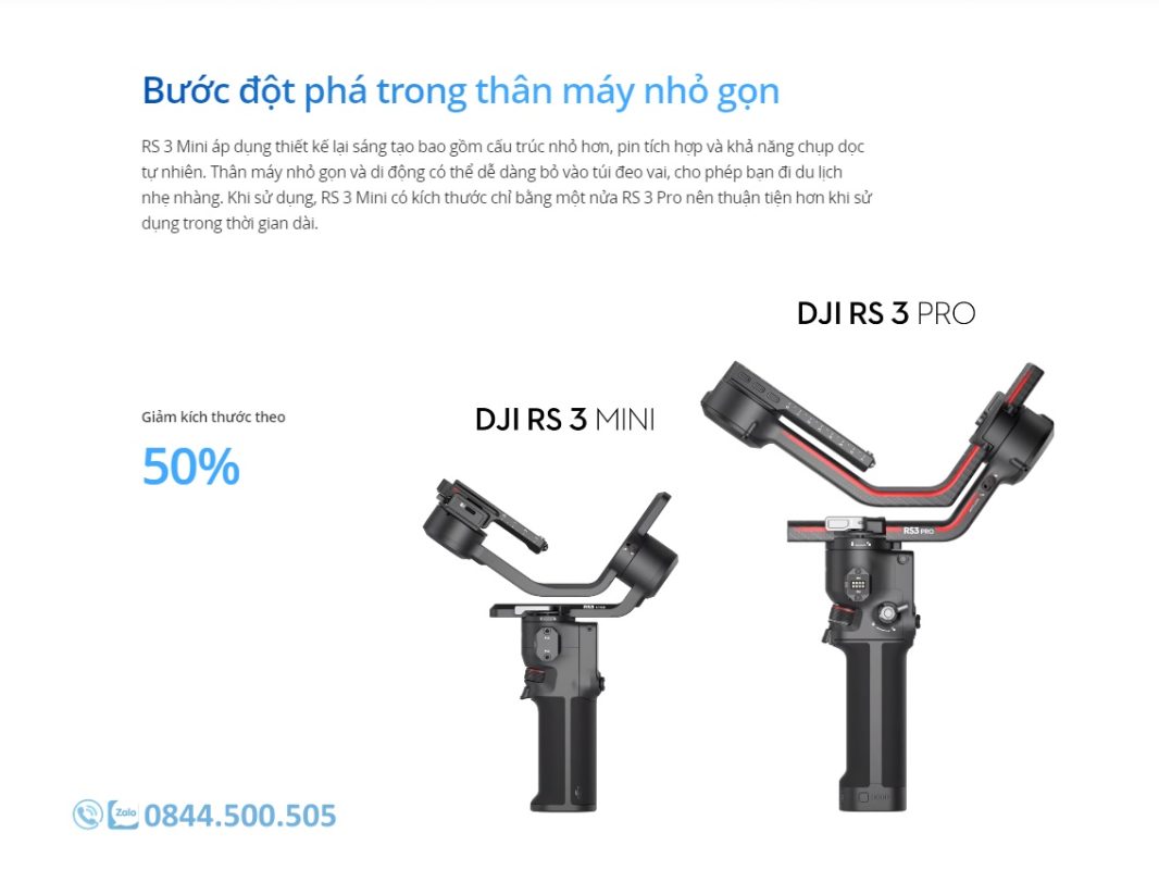 Gimbal DJI RS 3 Mini - Chính Hãng Giá Tốt