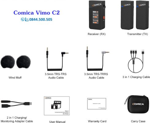 Micro Không Dây Comica Vimo C1-2-3 - Chính Hãng