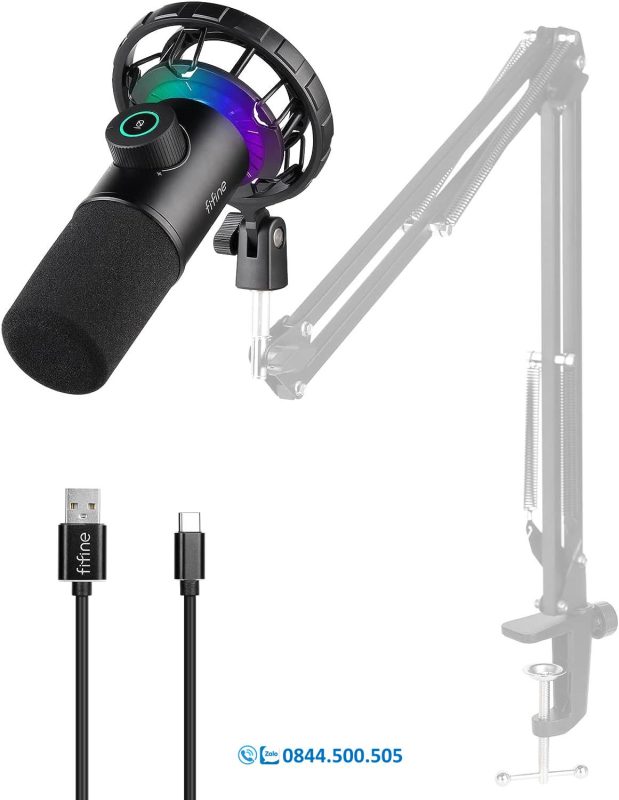 Micro FIFINE K658 RGB CỔNG USB- DYNAMIC CARDIOID MICROPHONE - Hàng ...