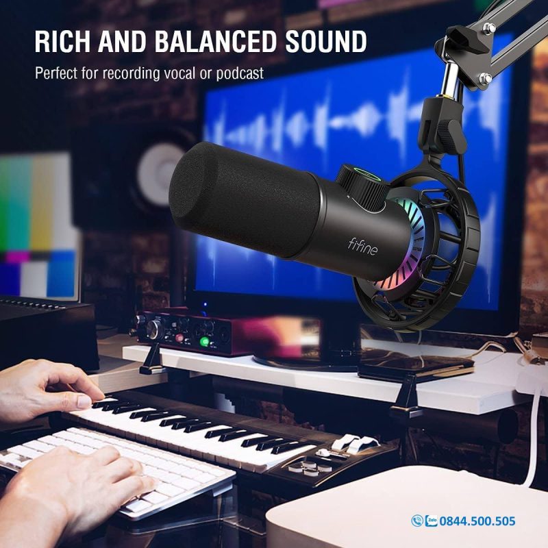 Micro FIFINE K658 RGB CỔNG USB- DYNAMIC CARDIOID MICROPHONE - Hàng ...