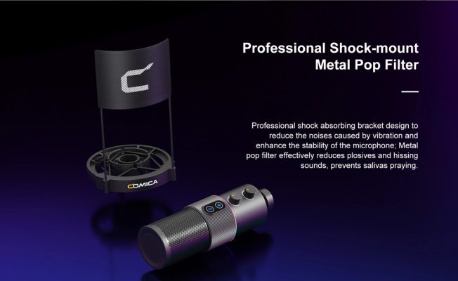 Micro Comica STA-U2D ( RGB Cardioid Condenser USB Microphone Kit)